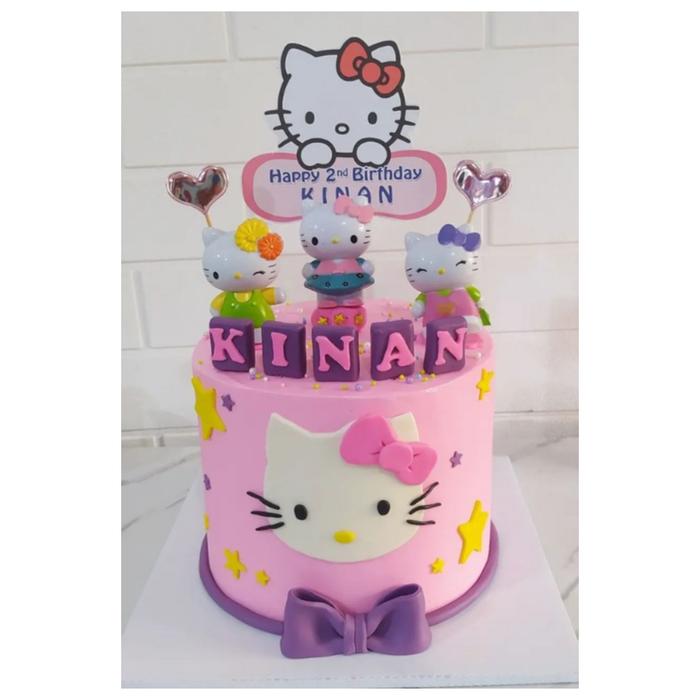 Jual Hello Kitty Cake / Kue Ulang Tahun Hell-o Kitty / Kue Ultah Custom ...