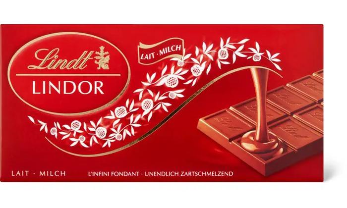 Jual SWISS Import - Lindt Lindor Cokelat Susu Batang 100g - Kab ...