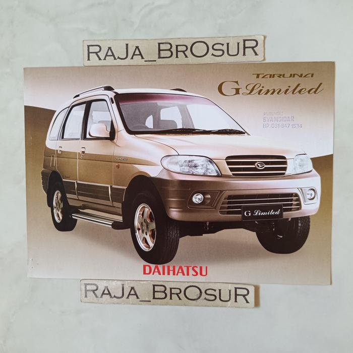 Jual Poster brosur katalog flyer jadul lawas Daihatsu Taruna G Limited ...