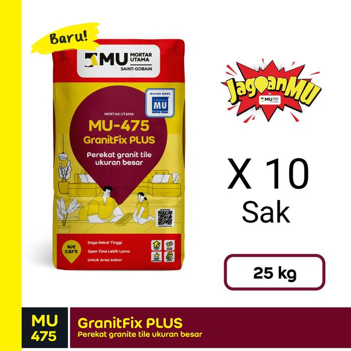 Promo Mortar Utama MU-475 GranitFix PLUS Perekat GraniteTile 25Kg - 10 ...