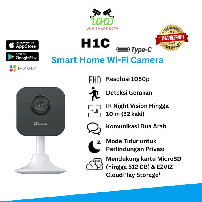 Jual EZVIZ - H1C Smart Home Wifi IP Camera Cctv Indoor Type-c 2Mp ...
