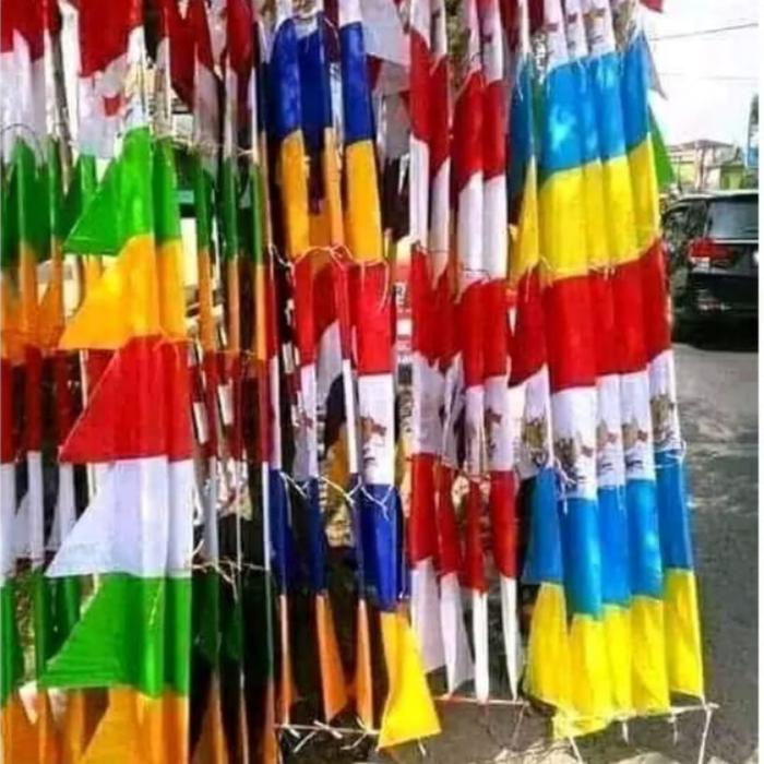 Jual bendera umbul umbul bandir merah putih-warna warni - Kota Cimahi - KINGDOM33 | Tokopedia