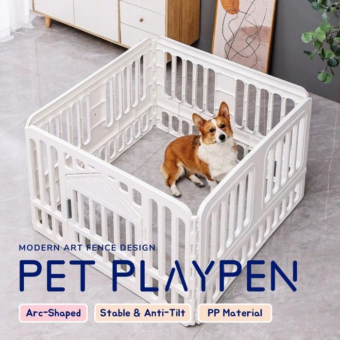 Jual Pet Fence/ Pet Playpen/ Tempat Bermain Hewan/ Kandang Anjing ...