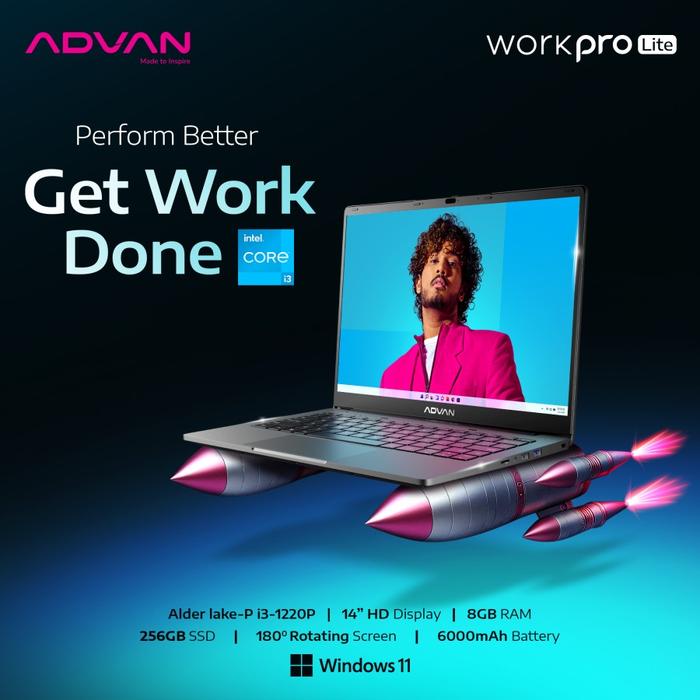 Jual ADVAN Workpro Lite Laptop Notebook Intel i3 1220P 14” 8GB/256GB ...