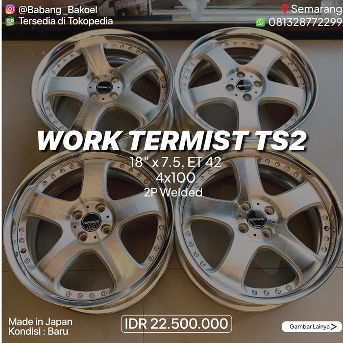 Jual Work Termist TS2 Ring 18 4x100 Velg Ori Original Japan Jepang JDM Racing Celong R18 Honda ...