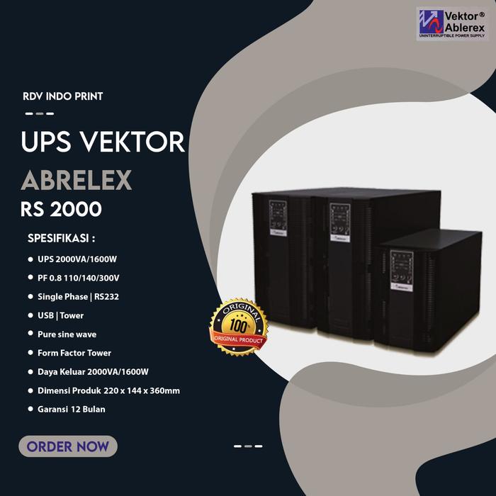 Jual UPS VEKTOR Ablerex RS 2000 2KVA - Kota Bekasi - rdvindoprint ...