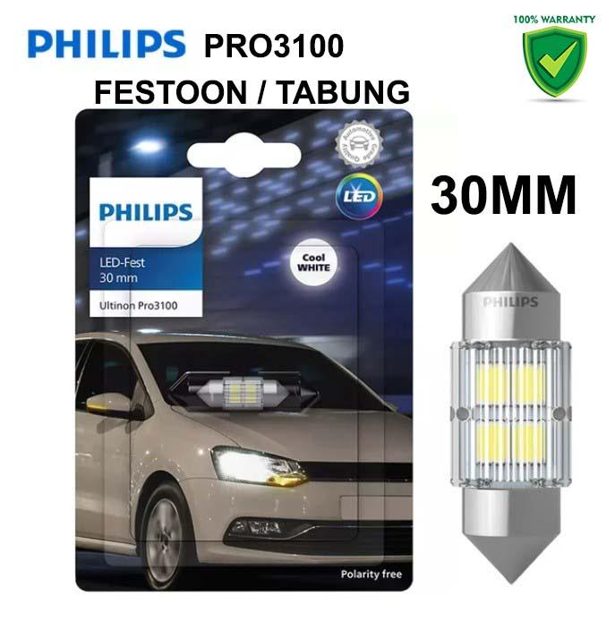 Jual LED Kabin Philips Ultinon PRO6000 30MM Lampu Festoon Tabung C5W ...