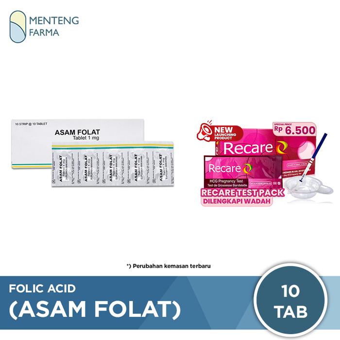 Jual Folic Acid 1 Mg 10 Tablet - Vitamin Asam Folat Ibu Hamil dan ...