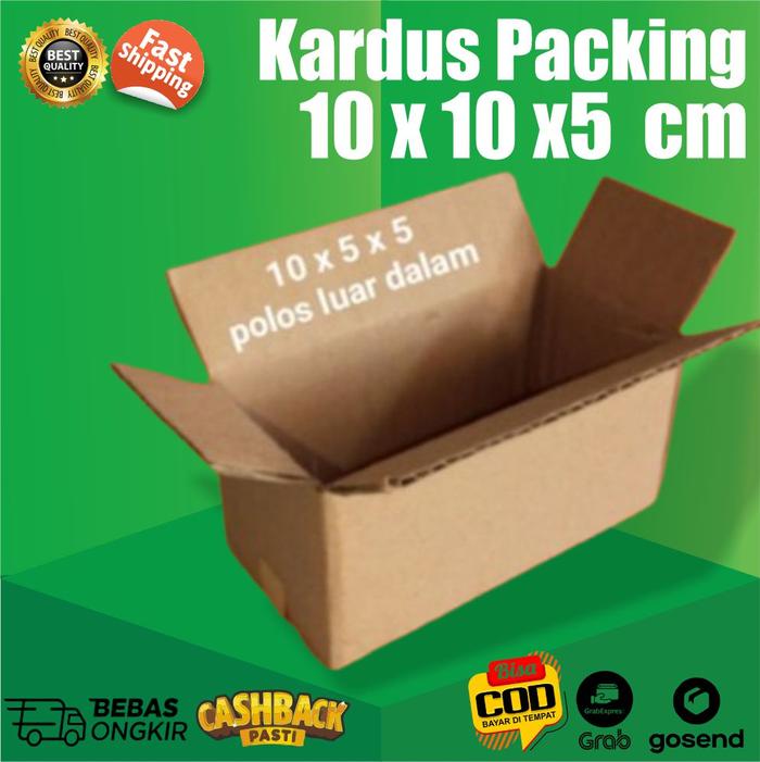 Promo Kardus Kemasan Box Packing Paking 10x10x5cm Boks Kotak Packaging ...