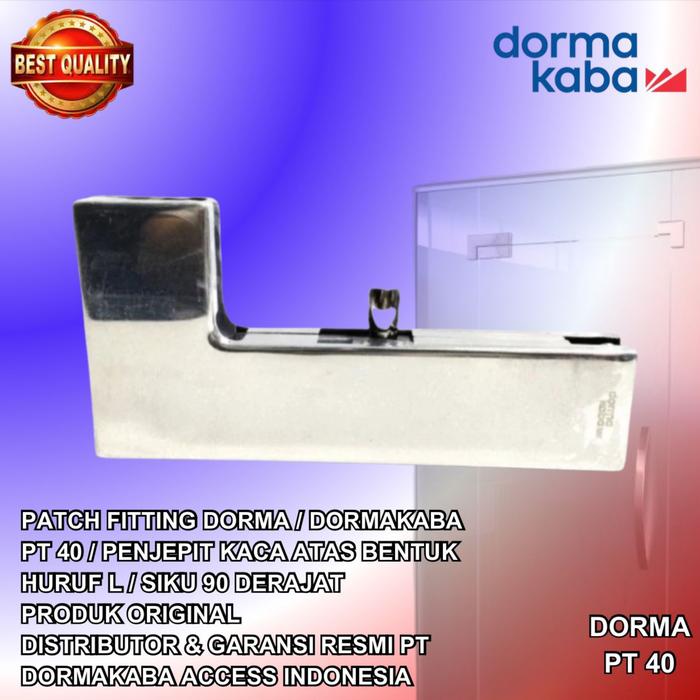 Promo PT40 Dorma Kaba/PT 40 Dormakaba Penjepit Pintu Kaca Bagian Atas L ...