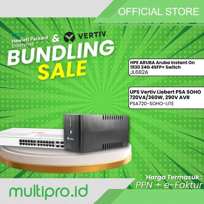 Promo HPE ARUBA JL682A Aruba Instant On 1930 24G 4SFP+ Switch + UPS Vertiv Liebert PSA SOHO ...