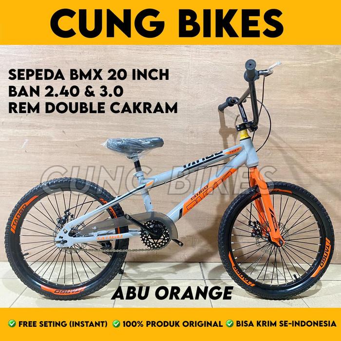 Jual Sepeda Anak BMX Tango Tiger ukuran 20 Inch Rem Disk Brake - Abu ...