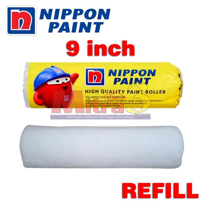Jual ISI Kuas Rol NIPPON PAINT 9 inch / REFILL High Quality Paint ...
