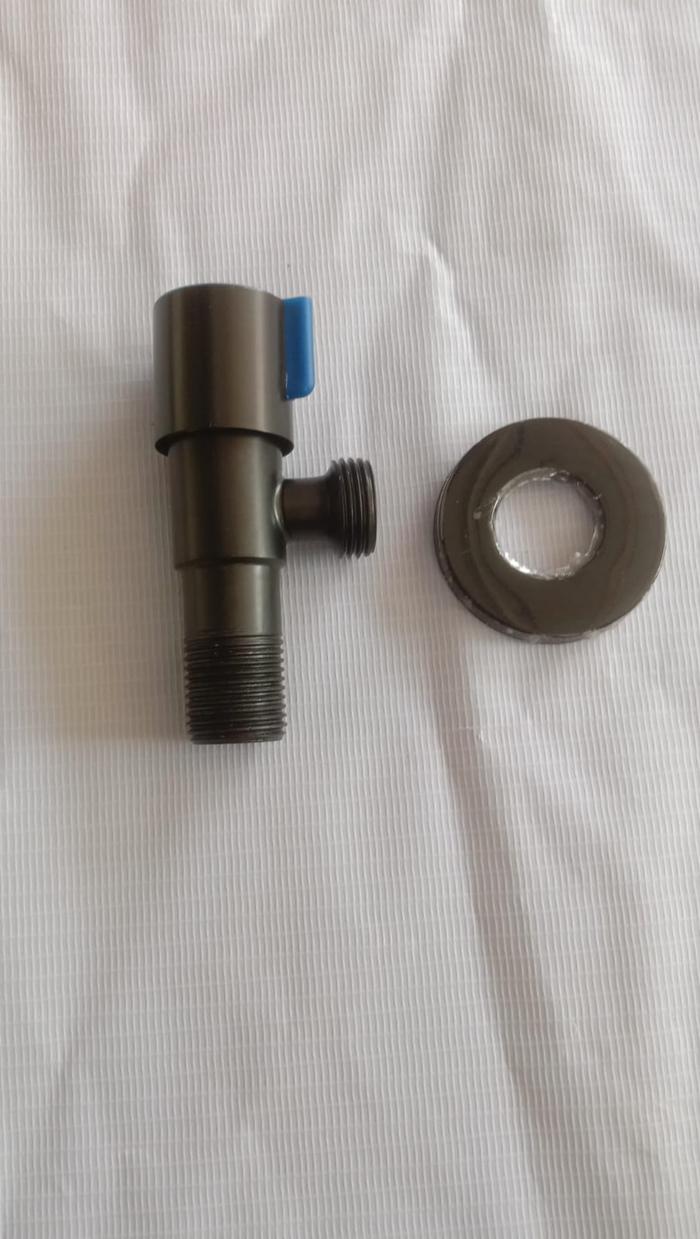 Jual STOP KRAN SINGLE HITAM JANTUNG KUNINGAN MERK KEDENG KD025 ...