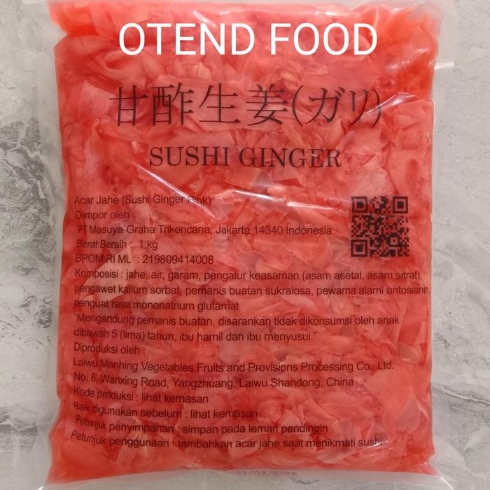 Jual Sushi Gary Pink / Acar Jahe / Sushi Ginger Pink 1 Kg - Jakarta ...