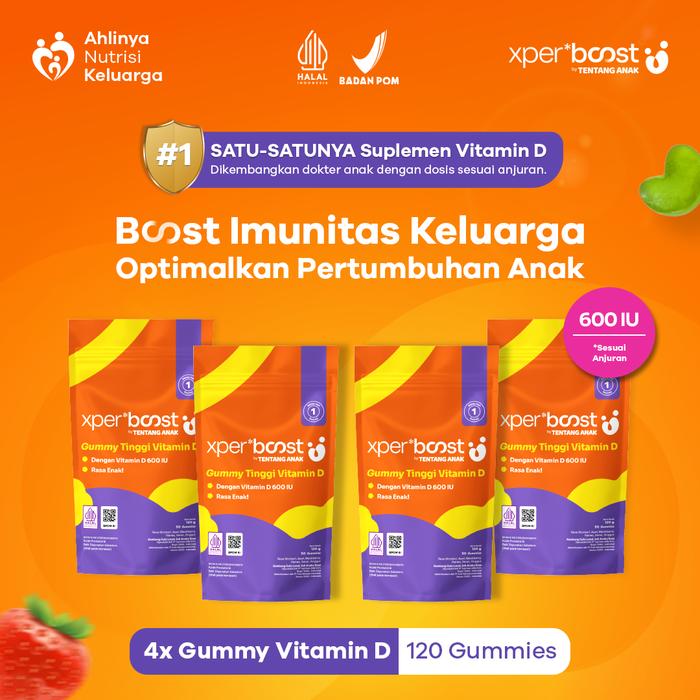 Promo Expert Boost - Paket 5 Gummy Vitamin D 600 IU Anak dan Dewasa ...