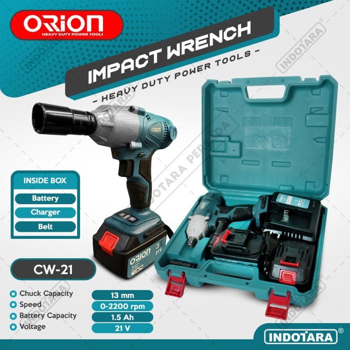 Promo CORDLESS IMPACT WRENCH mesin impact pembuka baut - Orion CW-21 ...