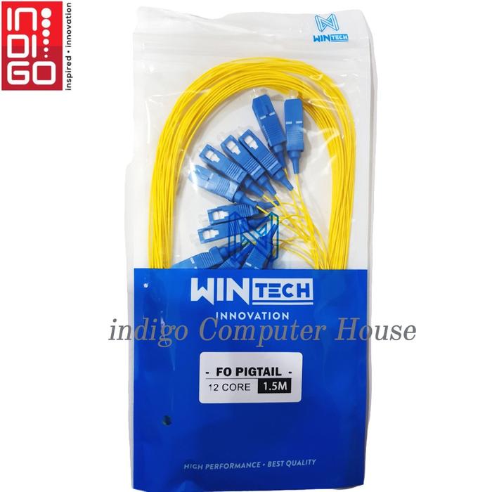 Jual pigtail sc upc 12 core 1,5 meter / pigtail sc upc fiber optic ...