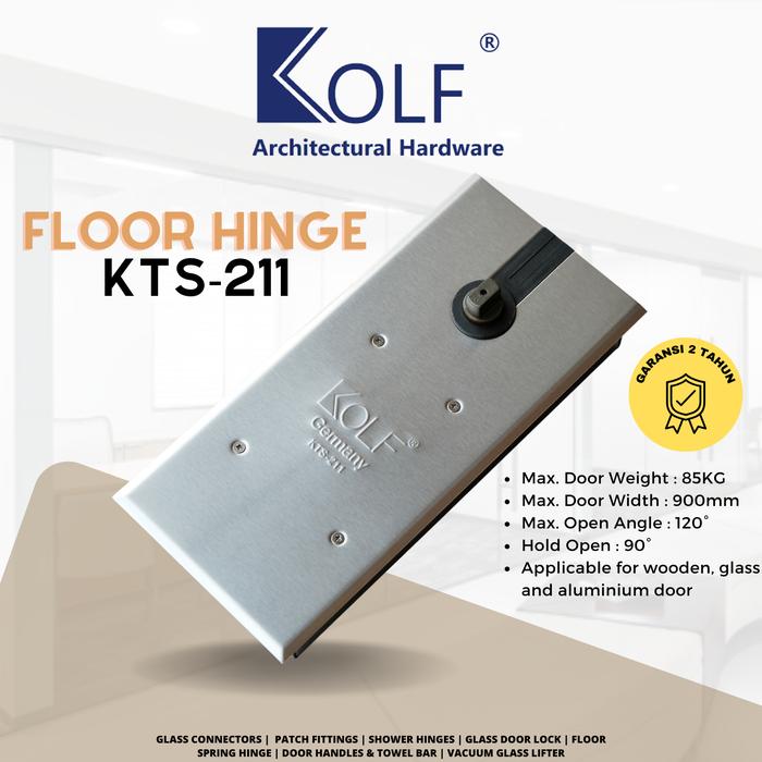 Promo Kolf Floor Spring Hinge KTS 211 Komplit Kolf Official - Jakarta Utara - Kolf Hardware ...