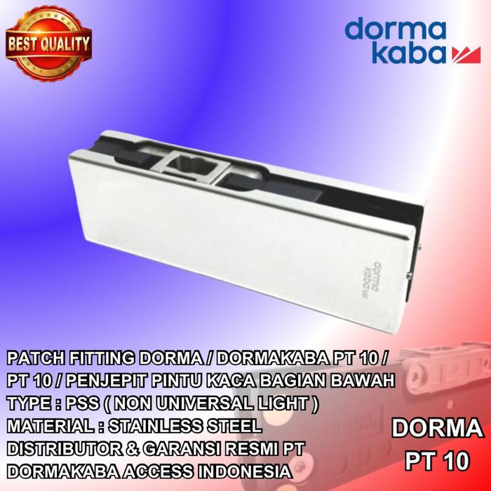 Jual Patch Fitting Dorma / DormaKaba PT 10 Penjepit Pintu Kaca Bawah ...