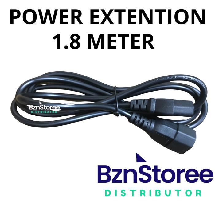 Promo Kabel Power CPU C13 to Monitor C14 Male to Female 1,5 Meter ...