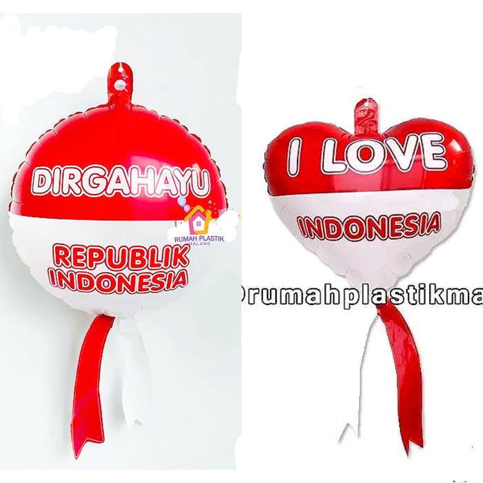 Jual Balon foil dirgahayu republik indonesia EKOR BESAR hut ri ...
