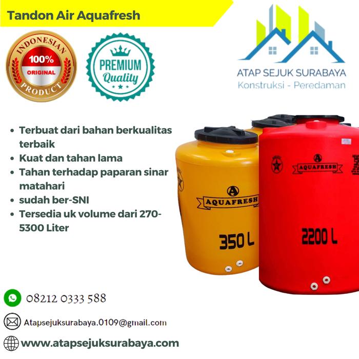 Jual Tandon Air / Tanki Air merk Aquafresh - 270, Kuning - Kota ...