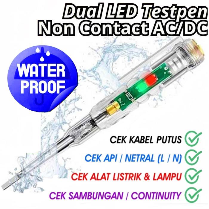 Jual Obeng Tespen Testpen Test Pen Tes Pen 2 Dual LED Alat Deteksi Cek ...