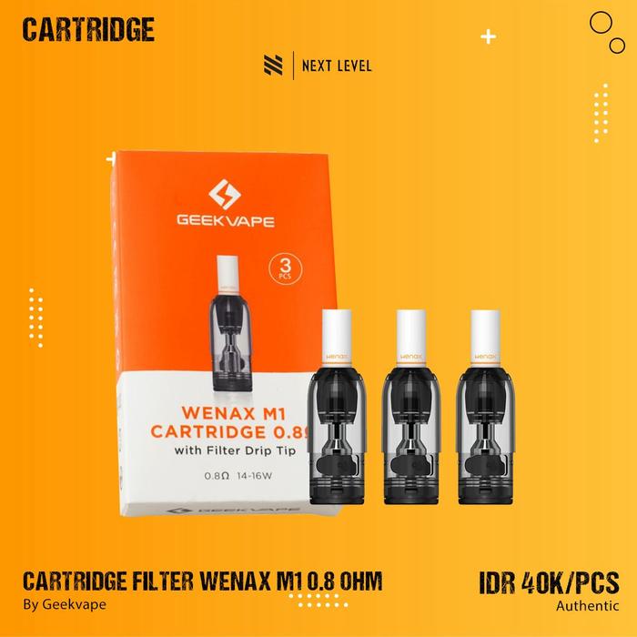 Promo Cartridge Wenax M1 with Filter Drip Tip 2ML Pod Replacement by ...