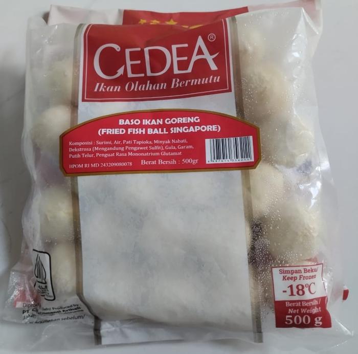 Jual Cedea baso ikan goreng 500 gram fried fish ball singapore ...