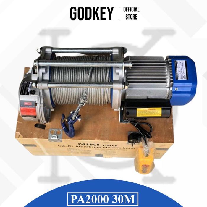 Jual STOK BARU JAPAN TUBRAX 2 ton Electric Winch Hoist 2000 kg 30 Meter ...