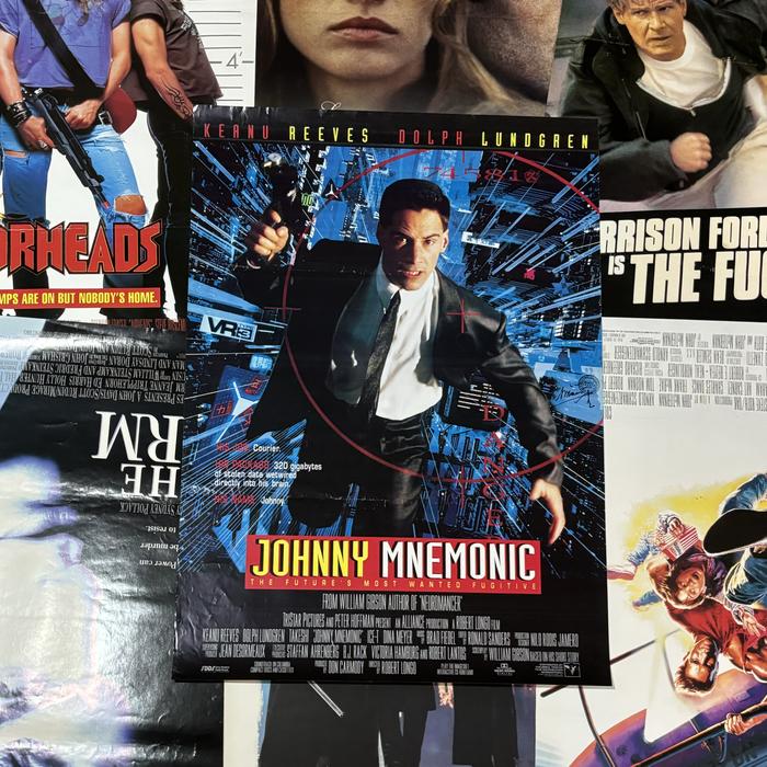 Jual Poster Film Original “JOHNNY MNEMONIC“ THN 1995 ; Cast.Keanu ...