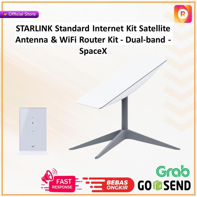 Jual StarLink Standard Internet Satelit Antena Dan WiFi Router - Dual ...