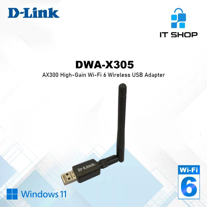 Jual D-Link DWA X305 AX300 High-Gain Wi-Fi 6 USB Adapter - Kota ...