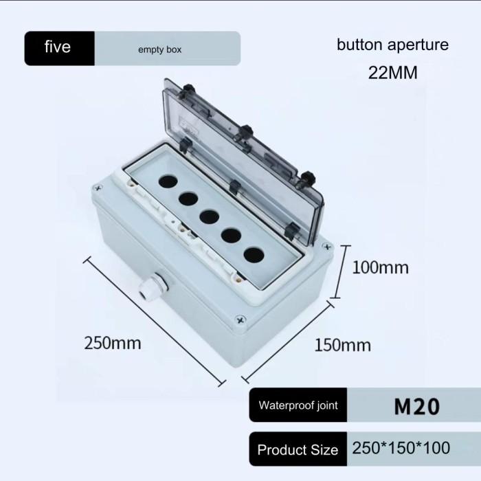 Jual Grosir Outdoor waterproof button control box 12345 hole start stop ...
