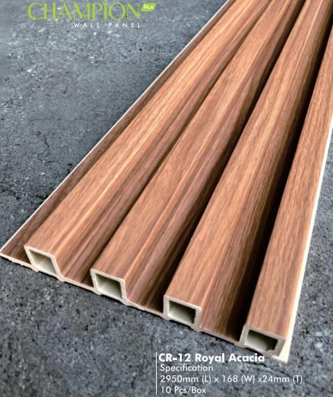 Jual CHAMPION WPC WALLPANEL TEBAL 24MM WOOD PANEL KISI KISI - CR-12 ...