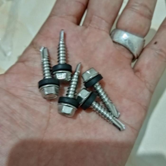 Jual baut skruf baja ringan ss #12x25 stainless Sus 304 - Kab. Tangerang - sumber jaya baut ...