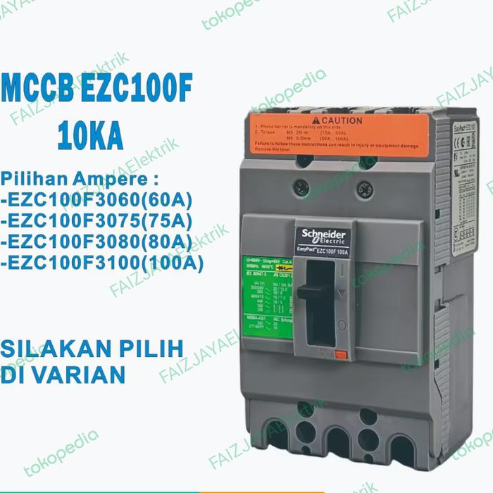 Jual MCCB SCHNEIDER EZC100N/EZC100F ORIGINAL - TIPE LAMA, 60@ - Kota ...