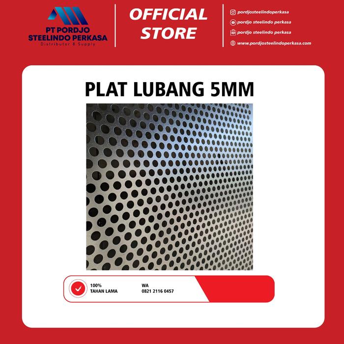 Jual PLAT LUBANG BESI UKURAN 5MM TEBAL 0,8 - Kota Bekasi - PT PORDJO ...