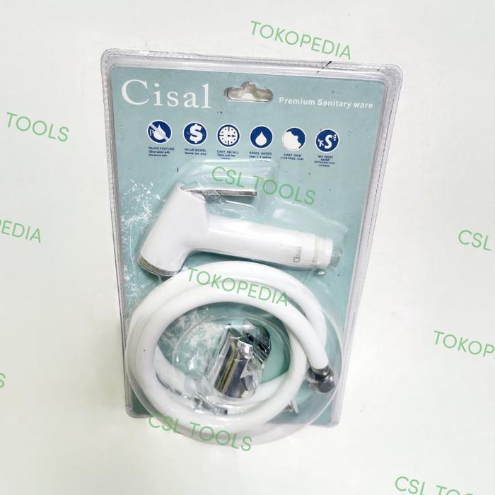 Jual Shower Toilet PVC Putih CISAL / Shower Bidet PVC Putih White CISAL ...