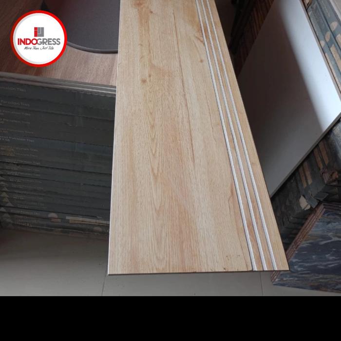 Jual granit tangga motif kayu natural 30x100 custom ukuran list plint ...