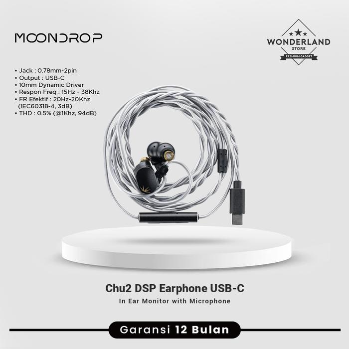 Promo Moondrop Chu 2 / Chu2 / Chu II DSP In Ear Monitors USB-C IEM Earphone - Kota Malang ...
