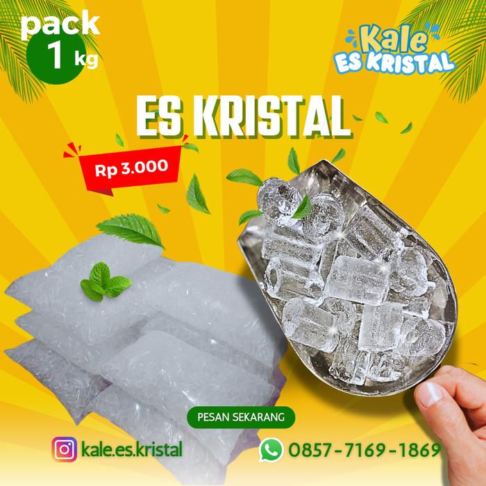 Jual Es Kristal, Es Batu Kristal, Ice Crystal, Ice Tube Crystal, ukuran ...