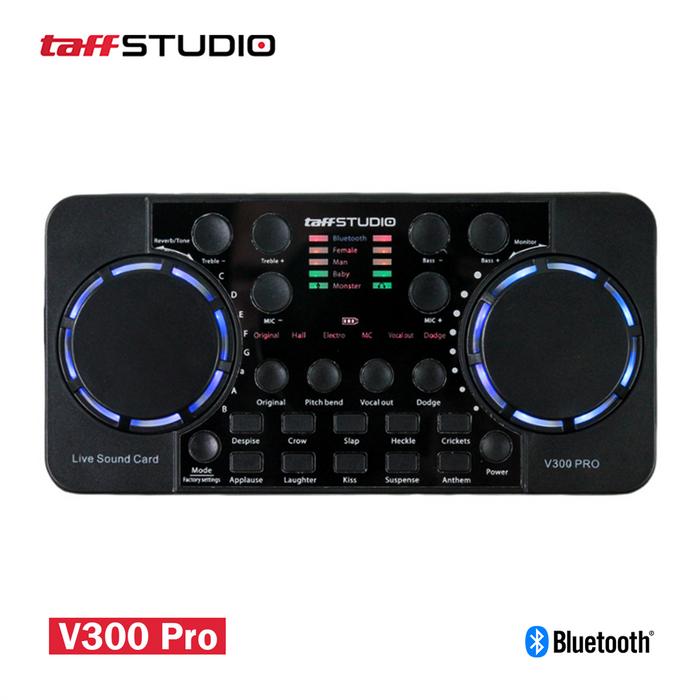Jual Soundcard Recording TaffStudio V300 Pro Mixer Bluetooth External Amplifier Audio Live ...