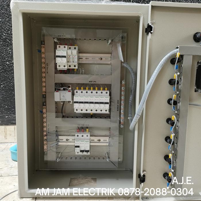 Jual PANEL DISTRIBUSI UPS MCB 1P 25A SCHNEIDER KOMPLIT AMPERE METER ...