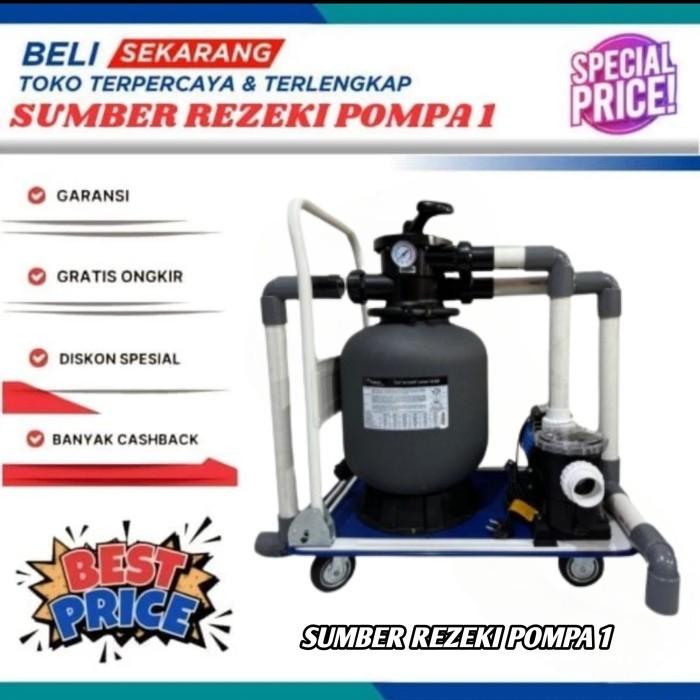 Jual Mesin Pompa Kolam Renang + Troli 3/4Hp Sand Filter MINDER V350 ...