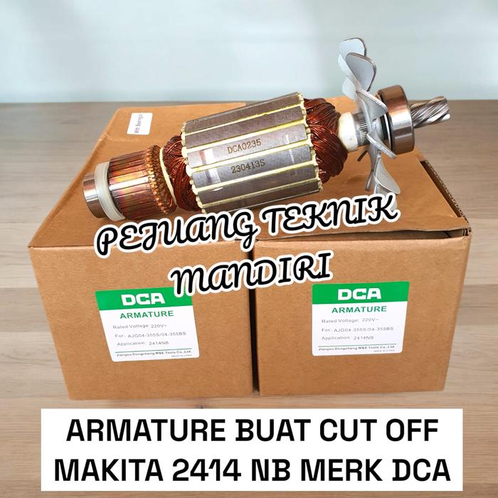 Jual DCA ARMATURE / ANGKER MESIN CUT OFF MAKITA 2414NB / ARMATURE CUT ...