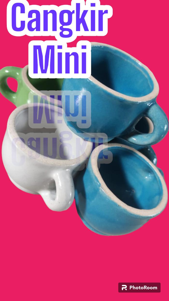 Jual Cangkir mini diameter 5cm, tinggi 4cm keramik water jug ceramic ...