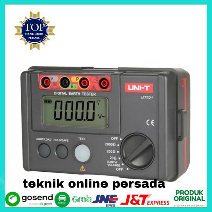 Jual Uni-T UT521 Digital Earth Ground Resistance Voltage Meter ...