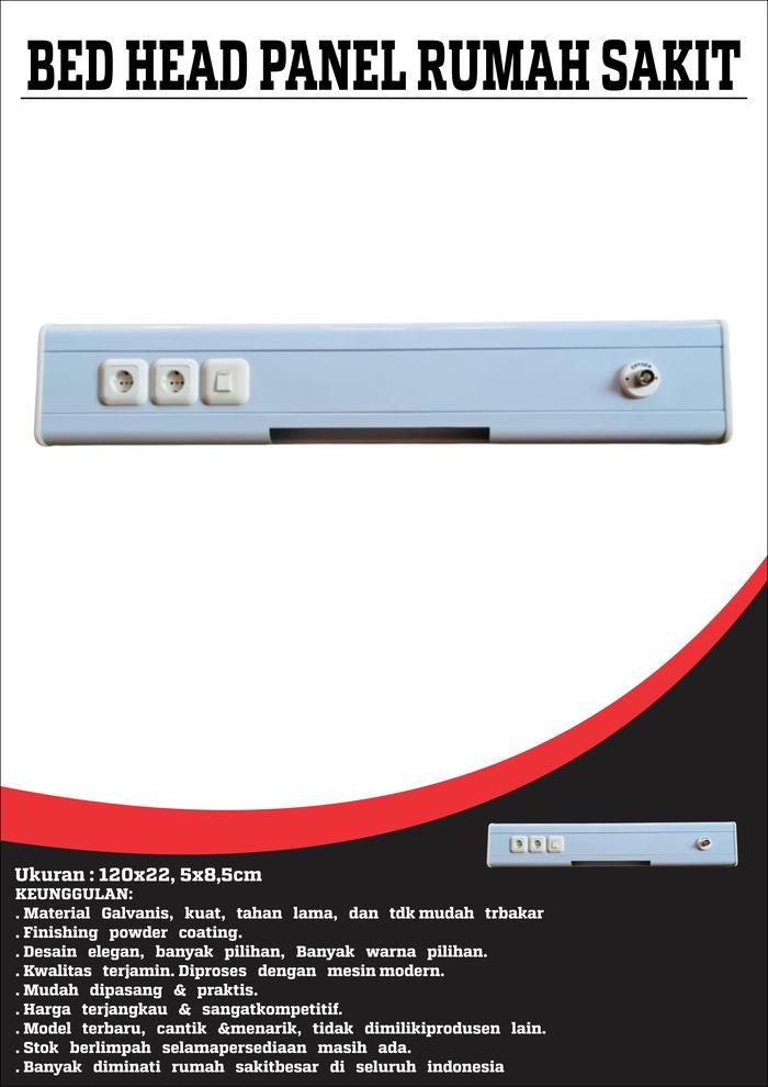 Jual BED HEAD PANEL UNIT RUMAH SAKIT - LENGKAP DENGAN LAMPU RUANGAN ...